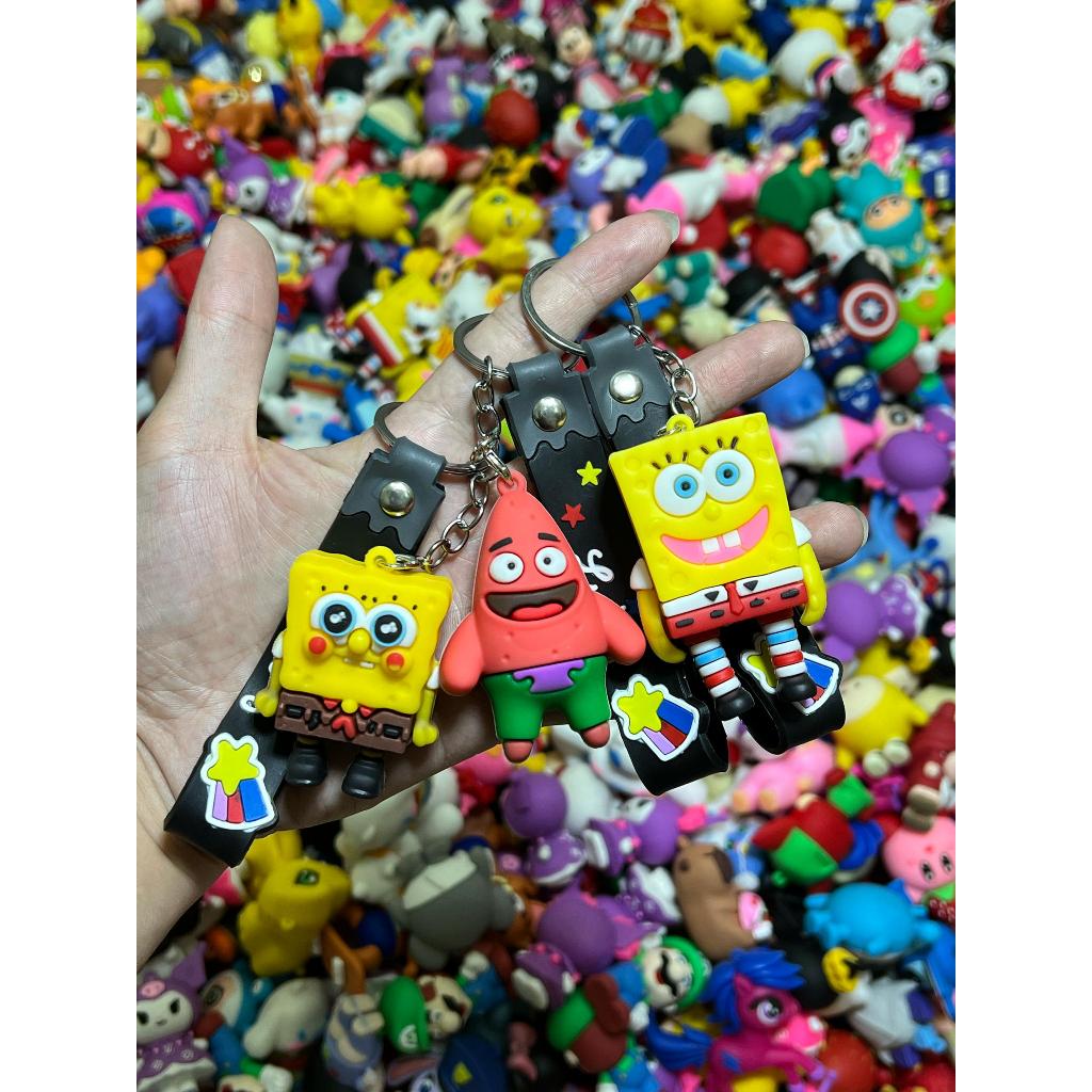 Ready Stock !!! Keychain with Rubber Strip !!! Cute SpongeBob ...