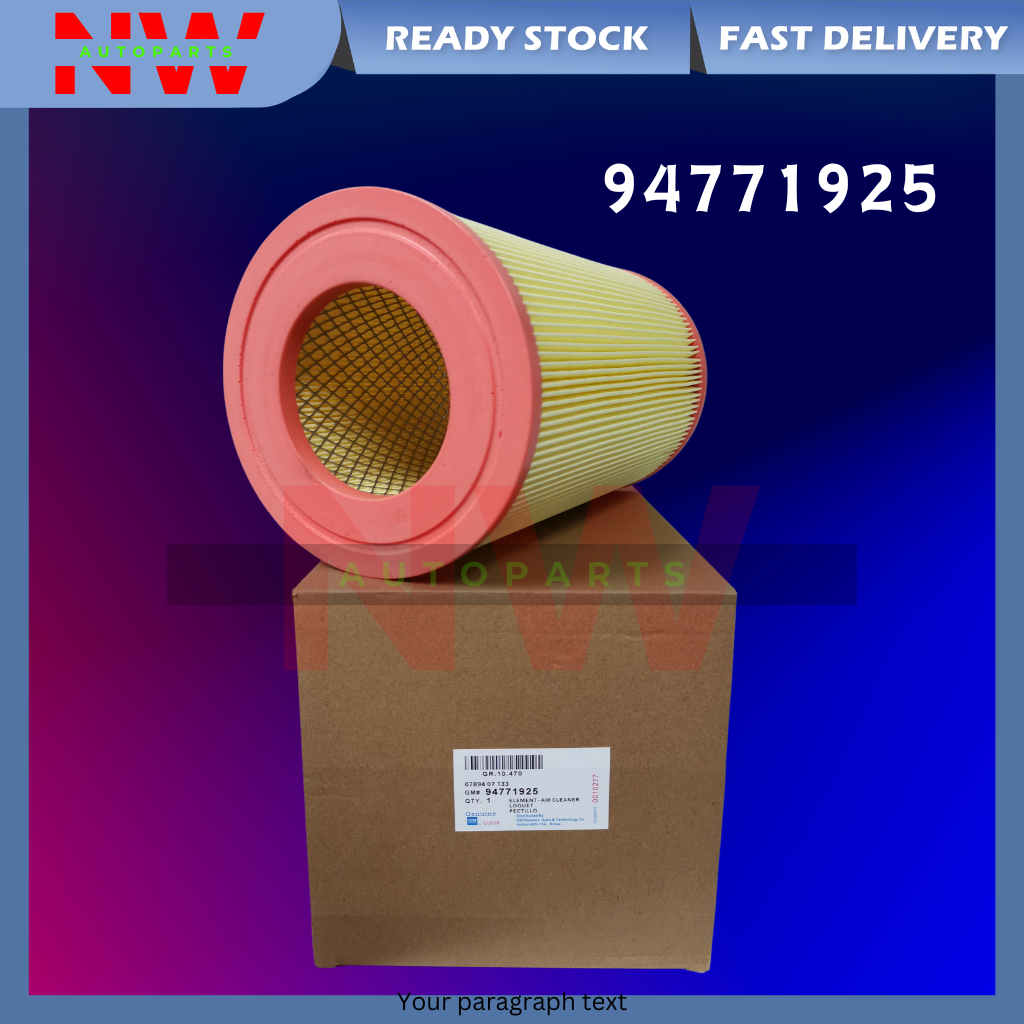 CHEVROLET COLORADO 2.8 AIR FILTER ( 94771925 ) | Shopee Malaysia