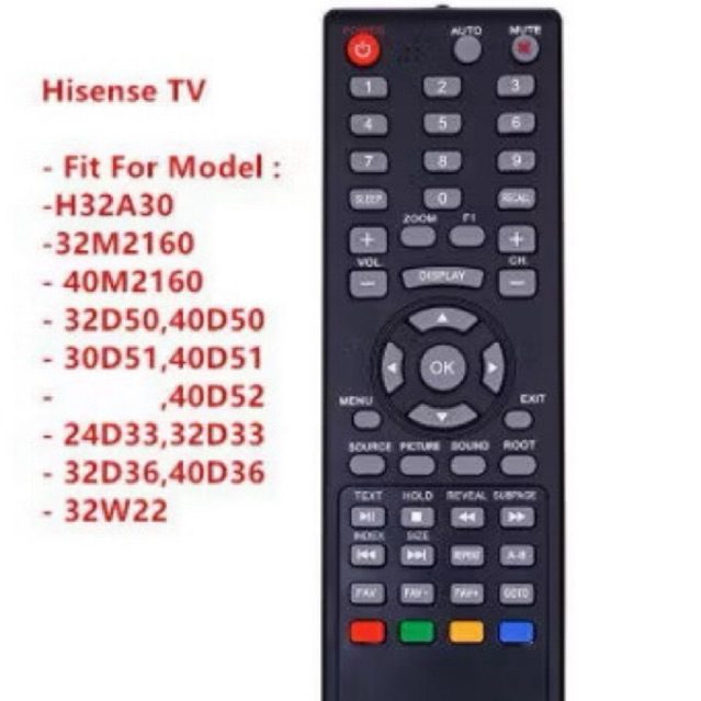 Hisense Remote Control Lcd@Led Tv. | Shopee Malaysia