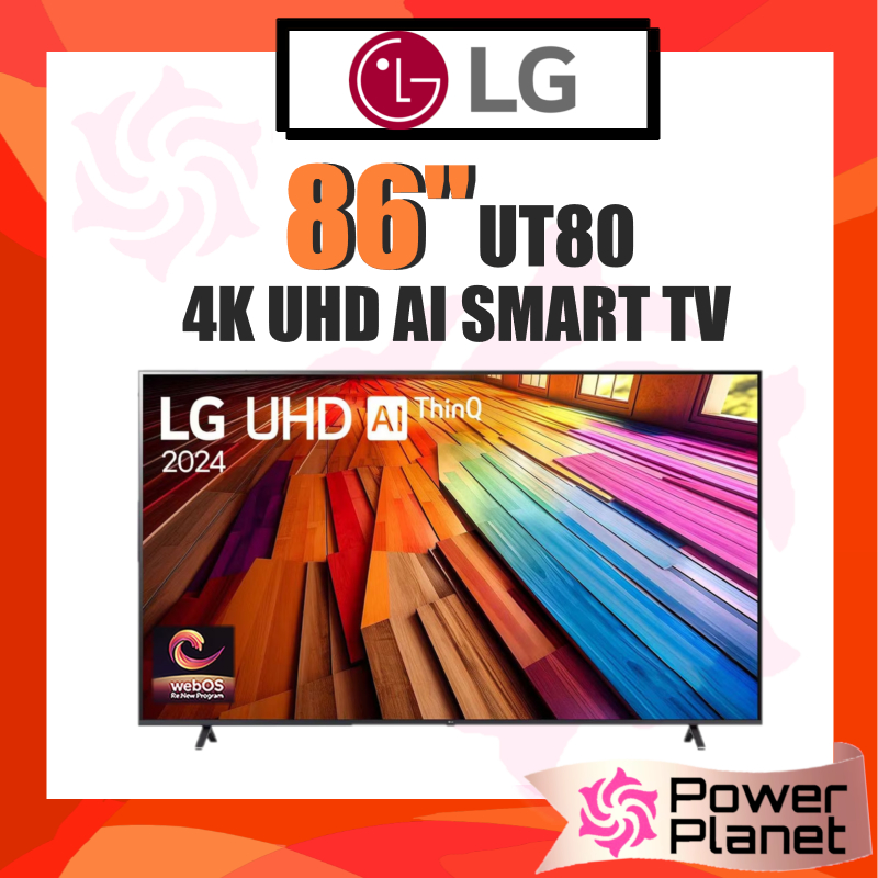 LG 86" UHD AI 86UT8050PSB Smart TV UT80 HDR10 4K UHD (2024) with Magic Remote Ultra HD | Shopee ...