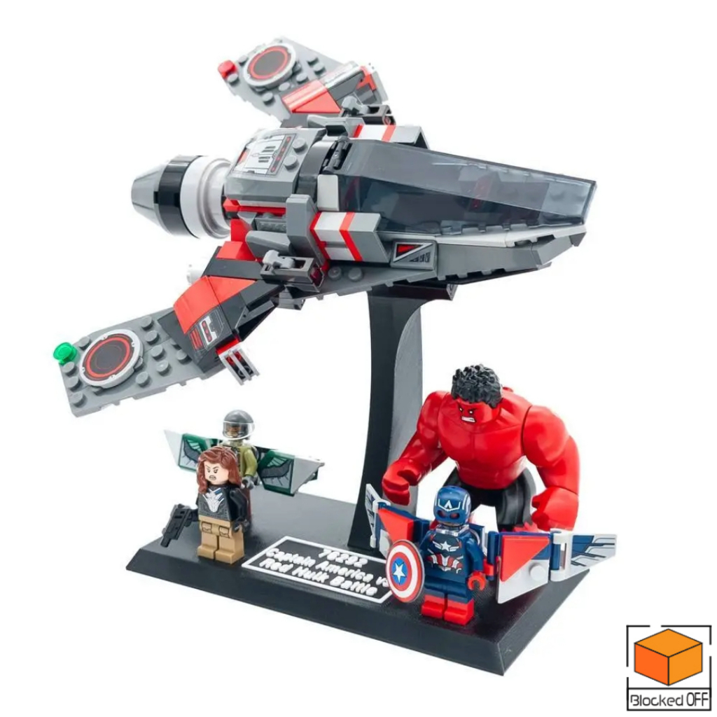 Display Stand for Lego Marvel Captain America vs. Red Hulk Battle ...