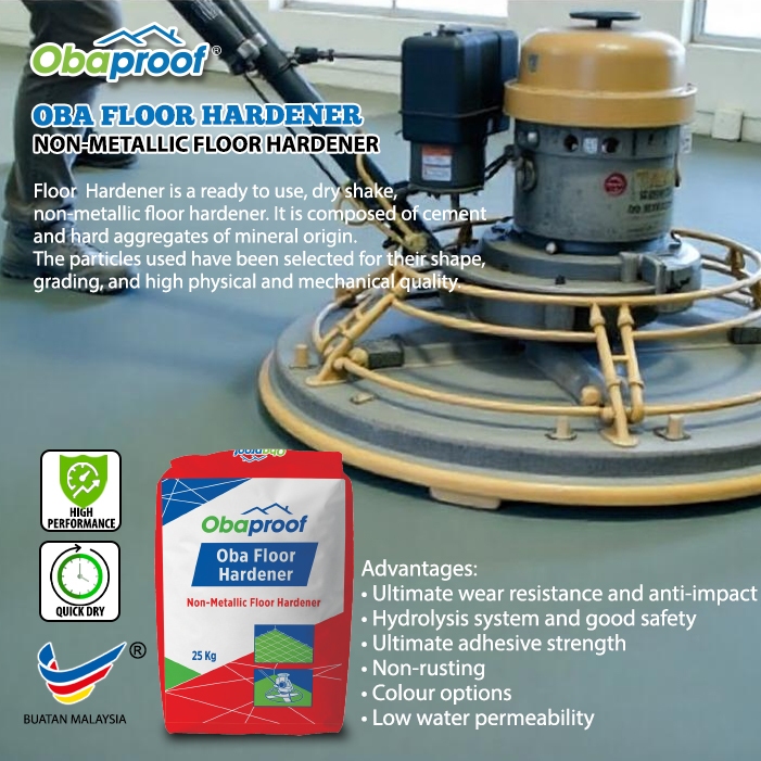 25KG OBA FLOOR HARDENER NON METALLIC FLOOR HARDENER EASY TO APPLY ...