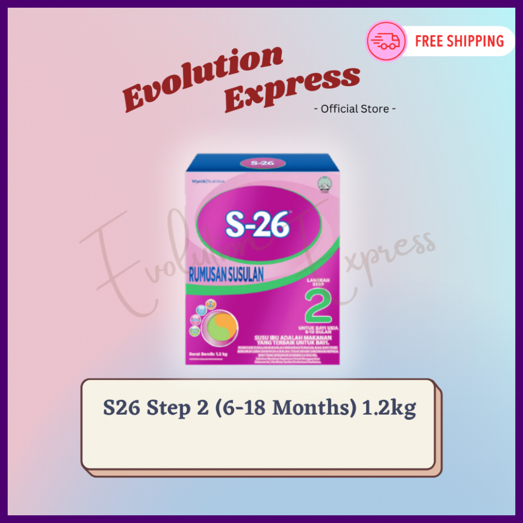 Wyeth S26 Promil Step 2 Infant Formula (6-18 months) 1.2kg - Supports ...