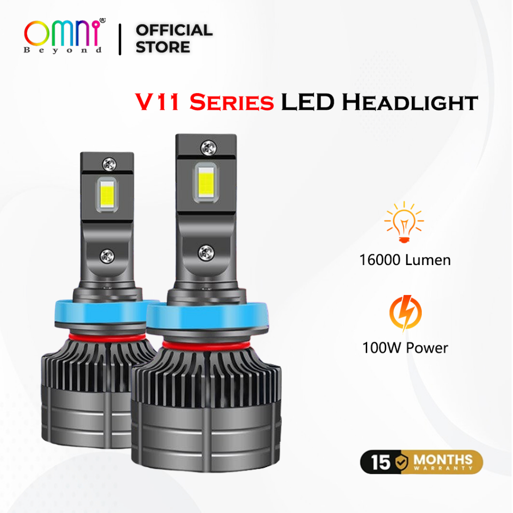 Lampu Kereta OMNI BEYOND V11 Series Car LED Headlight - H1 H3 H4 H7 H8 ...