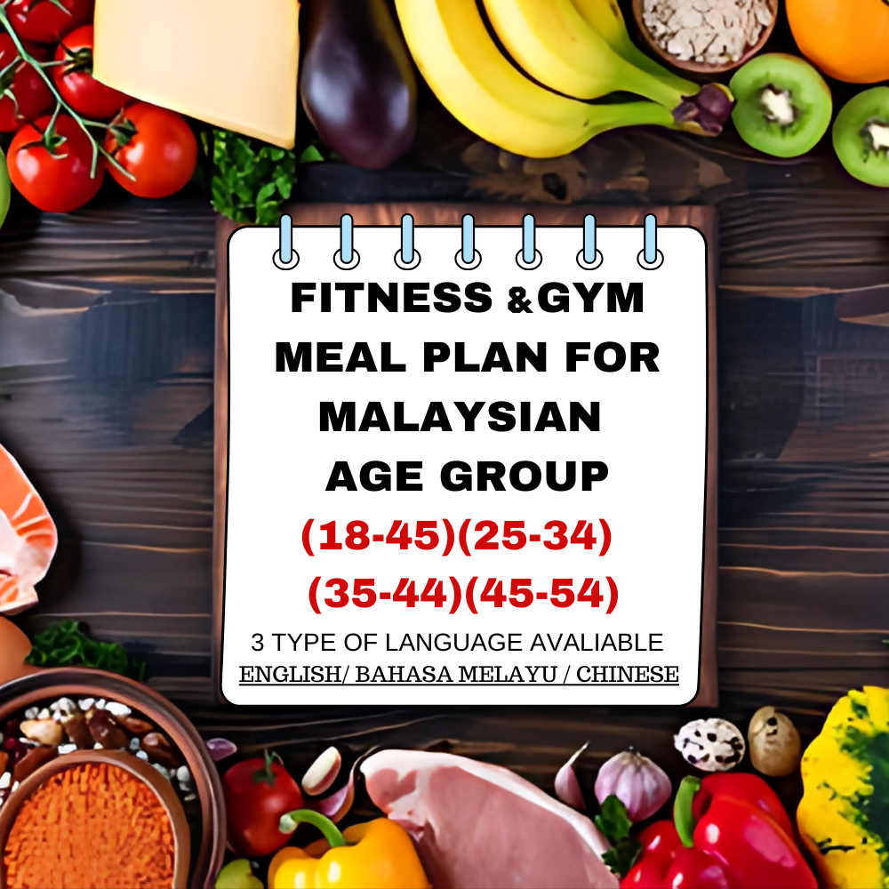 Jadual Pemakanan Sihat Fitness And Gym Meal Plan For Malaysian Meal And ...