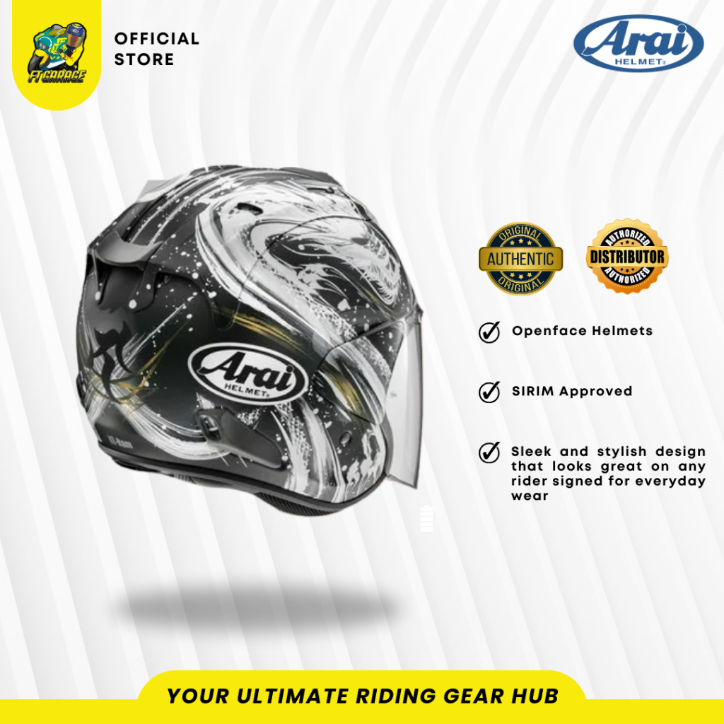 (OPEN FACE) ARAI VZ RAM KIYONARI | Shopee Malaysia