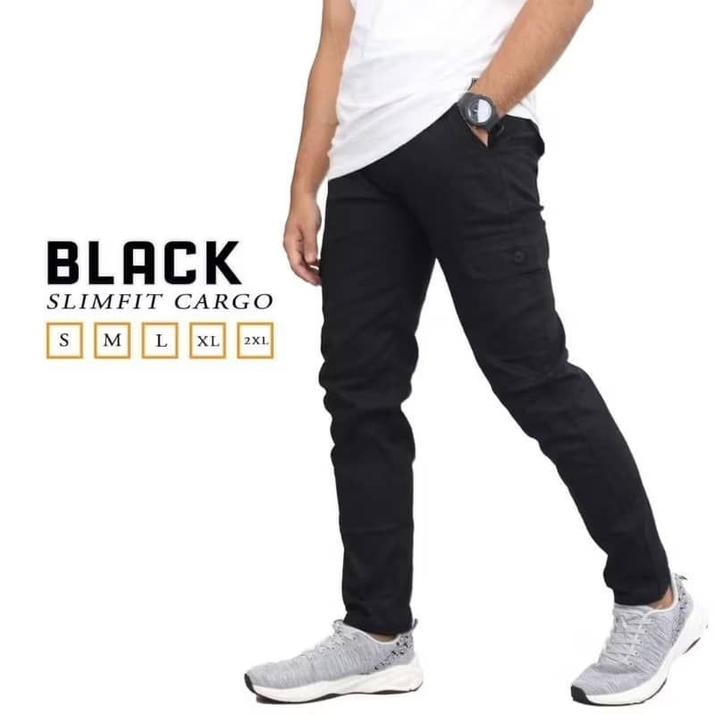 Seluar six pocket cargo slack pant pakai Tali slimft stretchable long ...