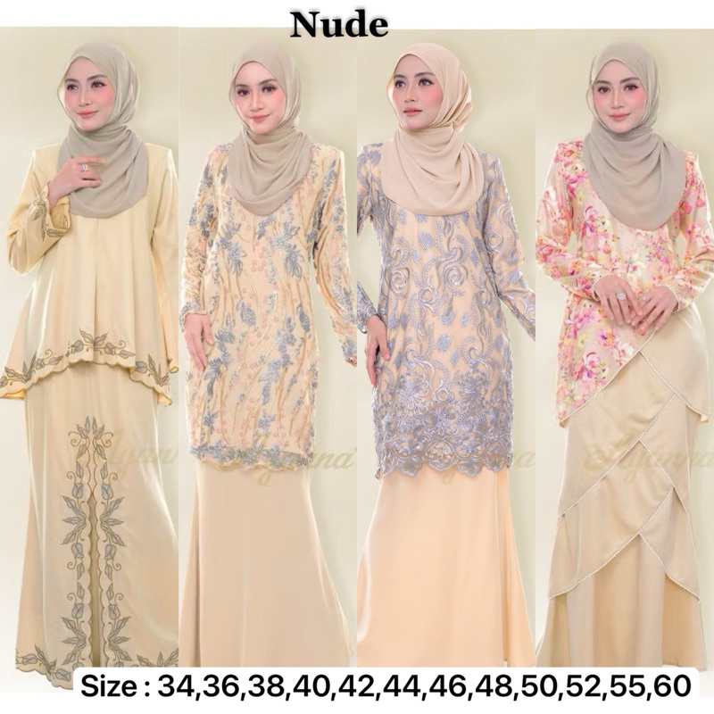 🔥(SIZE 34-60) TEMA SEDONDON BAJU KURUNG NUDE RAYA 2025 - KURUNG MODEN ...
