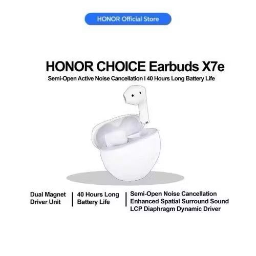 HONOR CHOICE Earbuds X7e | Long Battery Life | Semi - Open Active Noise ...
