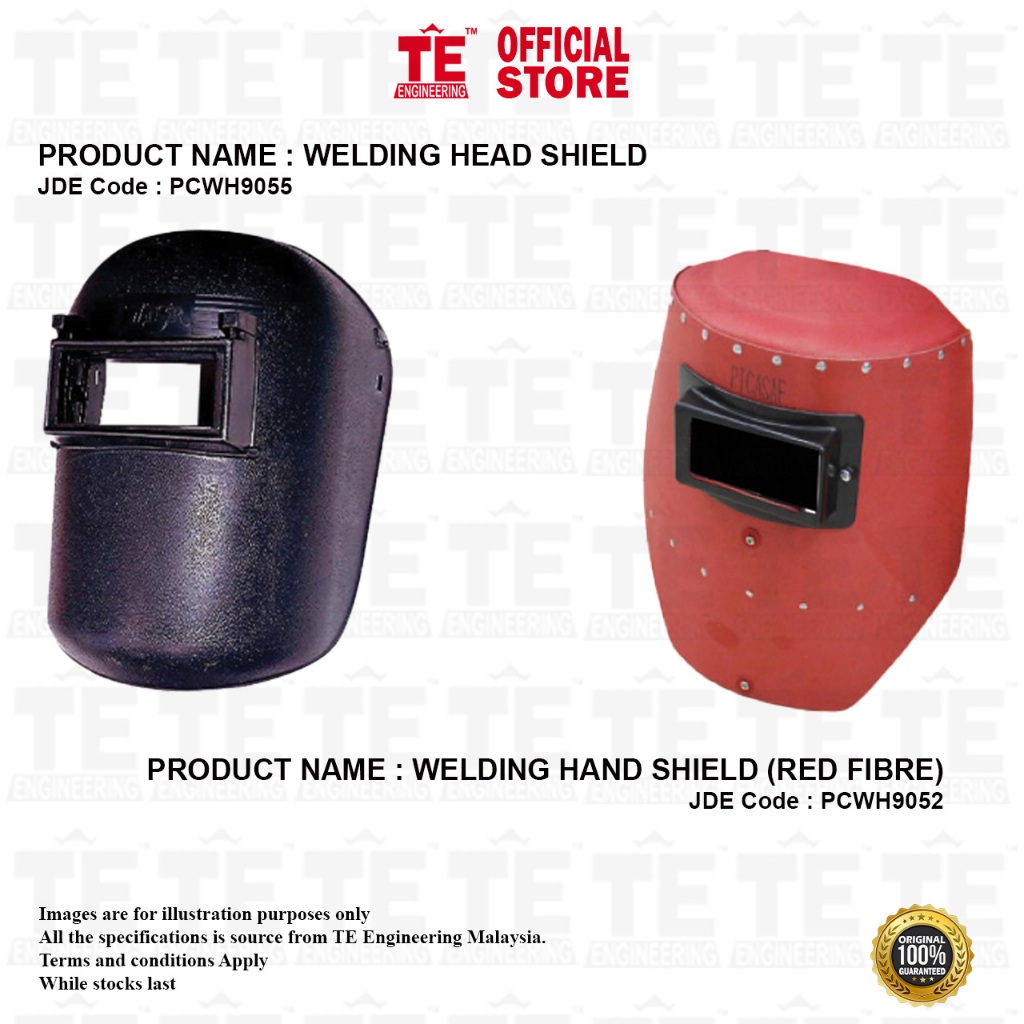 Welding Head or Hand Shield (Black/ Red Fibre) | Shopee Malaysia