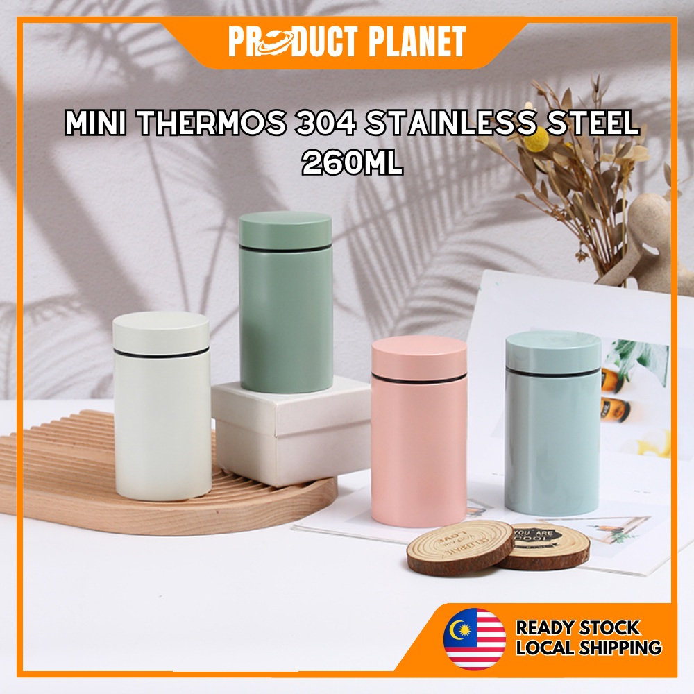 [𝐏𝐏] 260ML 304 Stainless Steel Vacuum Cup - Portable Thermos, Mini ...