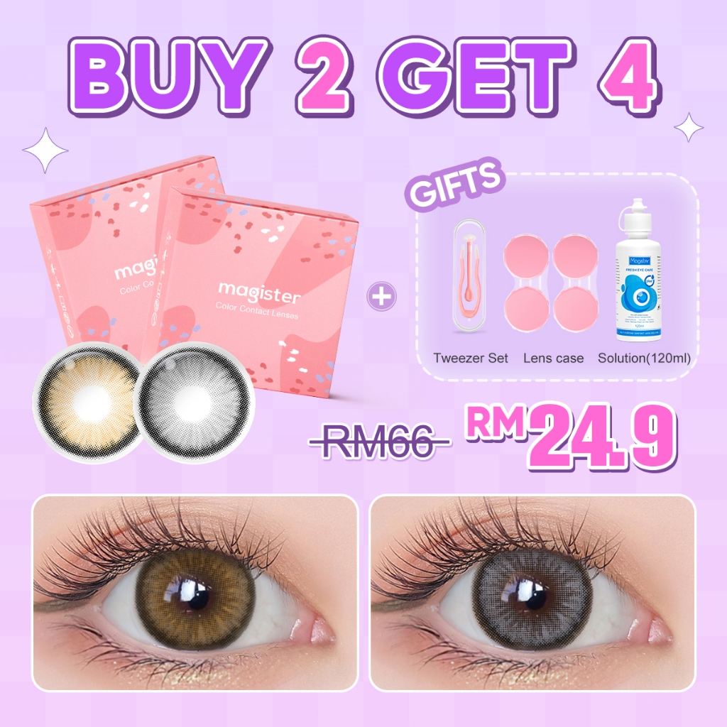 【Buy 2 Get 4】Magister Contact Lens Set 2 Pairs Contact Lenses + 2 Lens ...