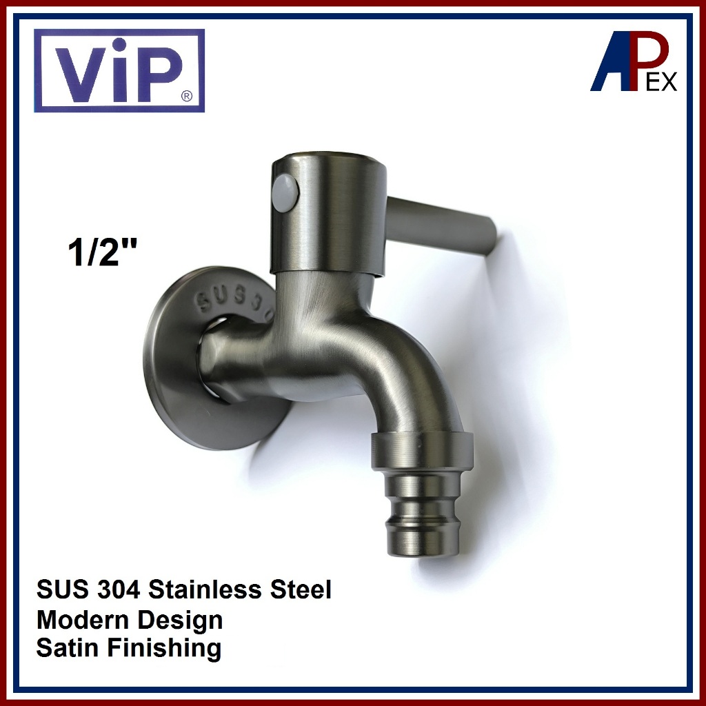 VIP Wall Bib Tap Stainless Steel SUS304 MG-2213 | Shopee Malaysia