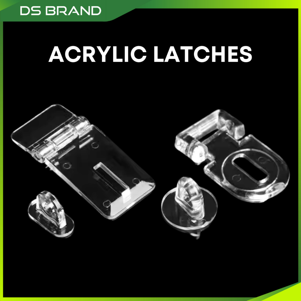 Aksesori Akrilik / Acrylic Latches DIY / Square Latches / Round Latches ...