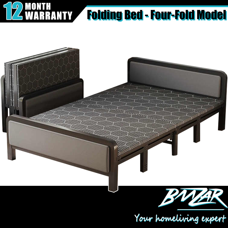 𝐁𝐌𝐙𝐀𝐑 Heavy Duty Folding Bed Katil Lipat Single/Super Single/Queen ...