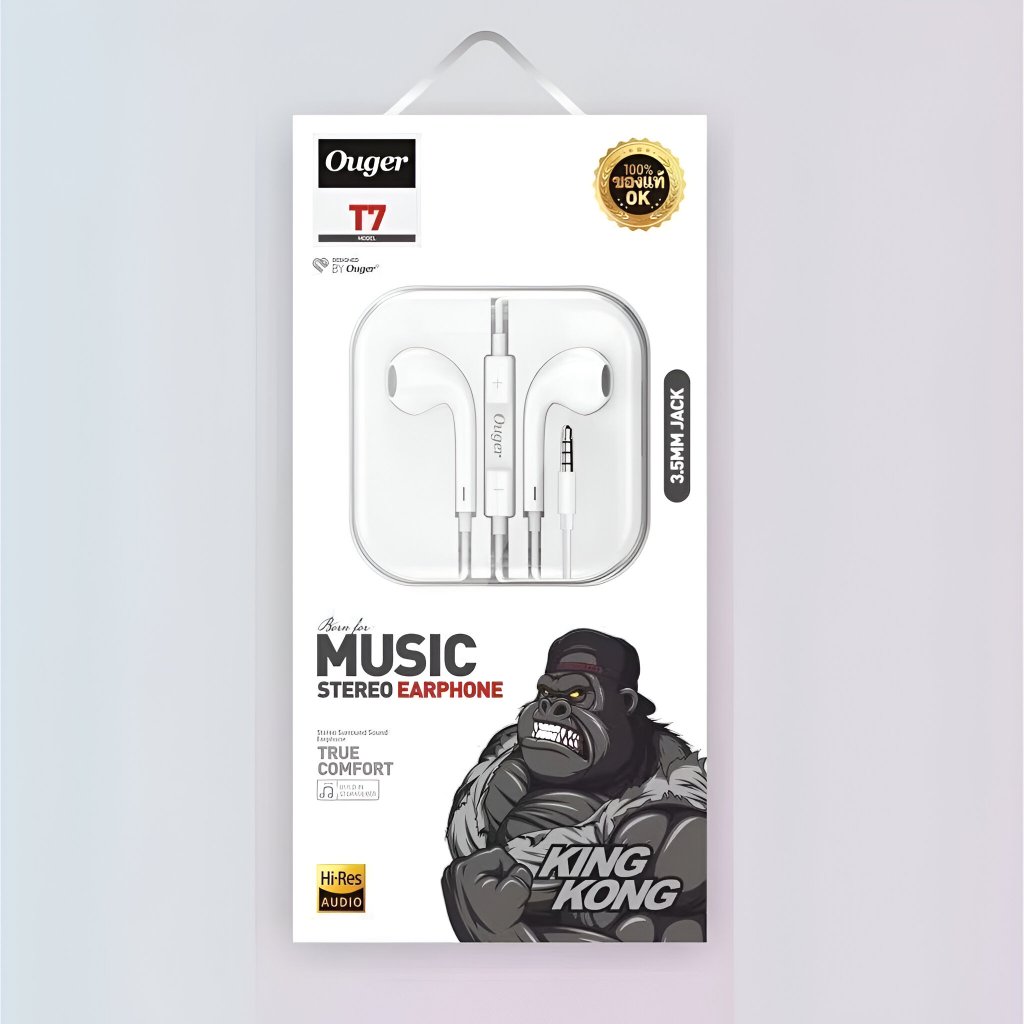 EARPHONE OUGER T7 Faster Ergonomically Designed Super Bass Earphones ...