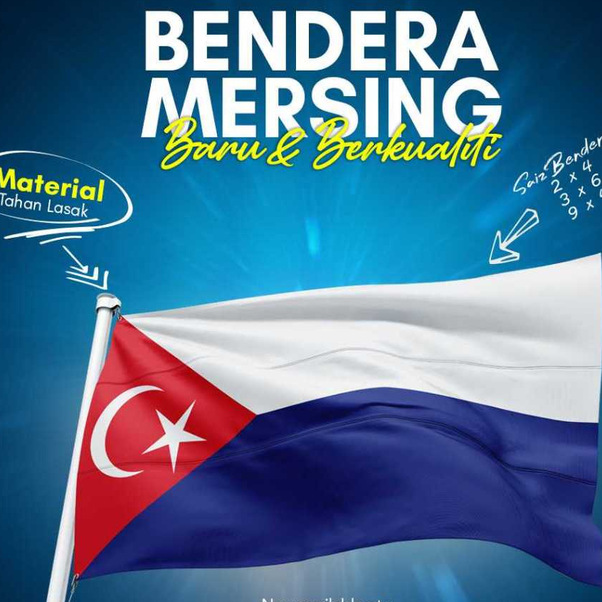 [READYSTOCK] Bendera Mersing | Daerah Johor | Shopee Malaysia