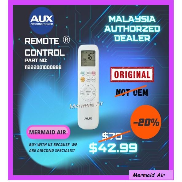 Aux Aircond Remote // Aux Aircond Remote Control // Aux Remote | Shopee ...
