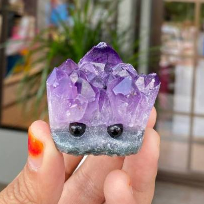 AMETHYST GROOT HEDGEHOG CRYSTAL – UNIQUE & ADORABLE NATURAL CRYSTAL (A1 ...