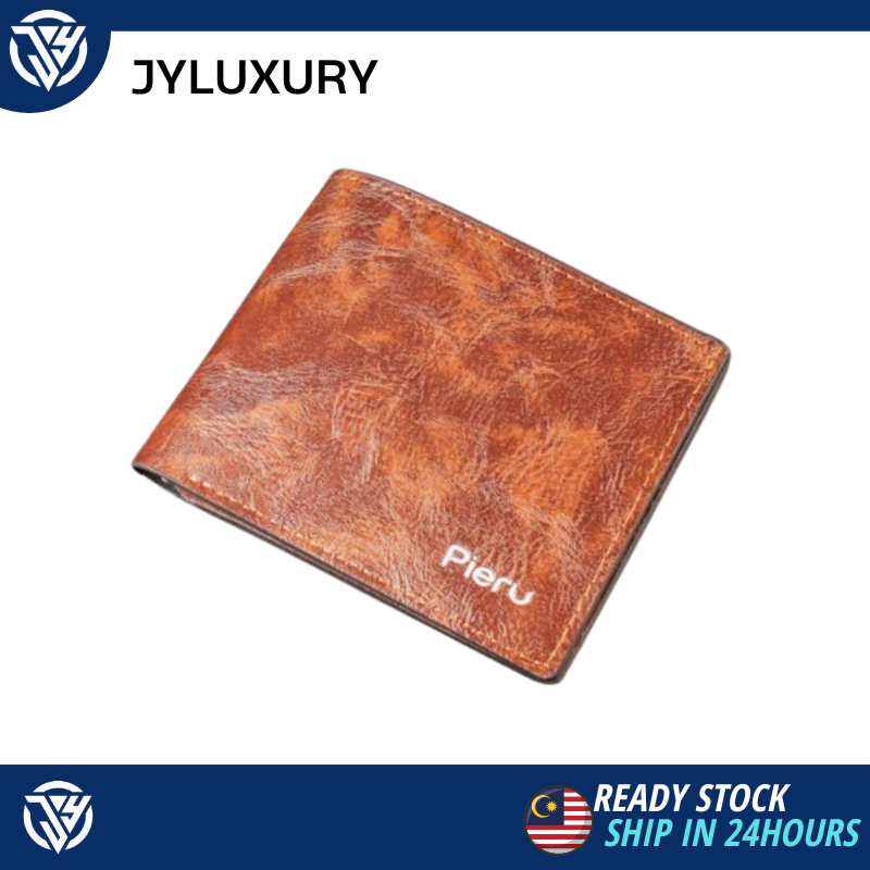 PIERU Mens Wallet for Men Pu Leather PIERU001 | Shopee Malaysia