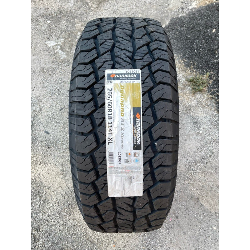 265/60/18 | Hankook Dynapro AT2 Extreme | RF12 | Year 2024 | New Tyre ...