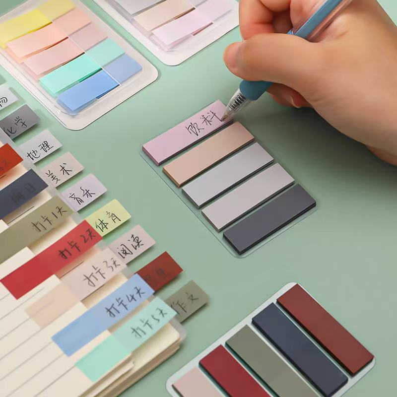 Macaron Morandi Neon Sticky Notes Stick On Note Sticker Label ...
