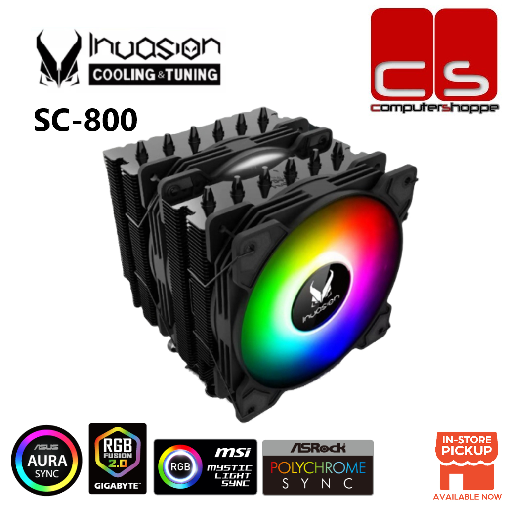 Invasion SC-800 ARGB Dual Tower CPU Air Cooler | Shopee Malaysia