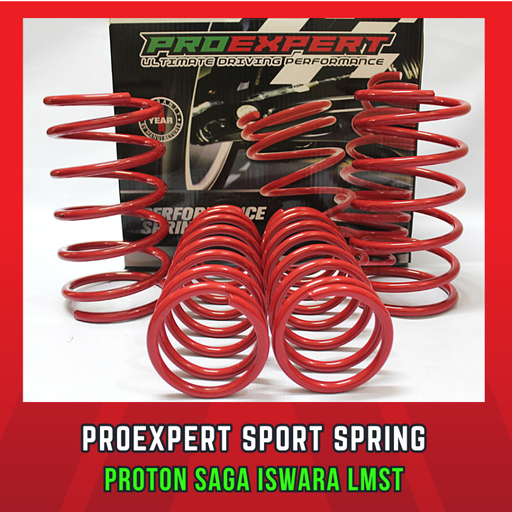 PROTON SAGA ISWARA LMST LOWERED SPORT SPRING PROEXPERT | Shopee Malaysia
