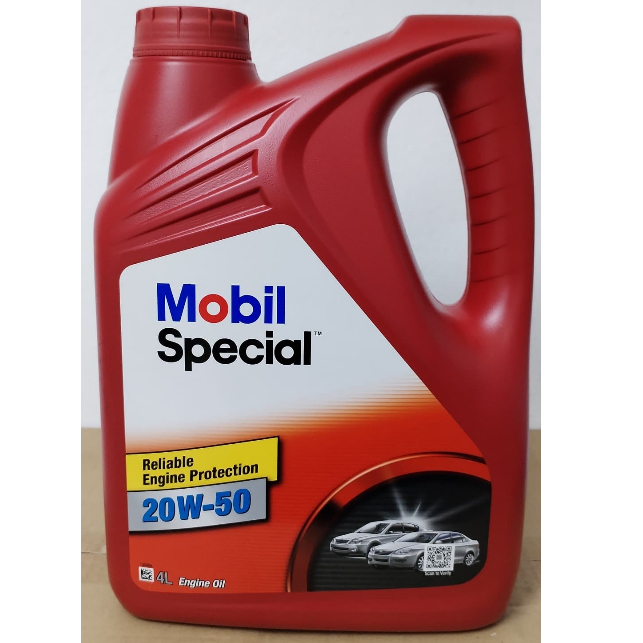 100% ORIGINAL MOBIL SPECIAL 20W-50 SJ 4L ENGINE OIL Minyak Hitam Saga Wira Iswara | Shopee Malaysia