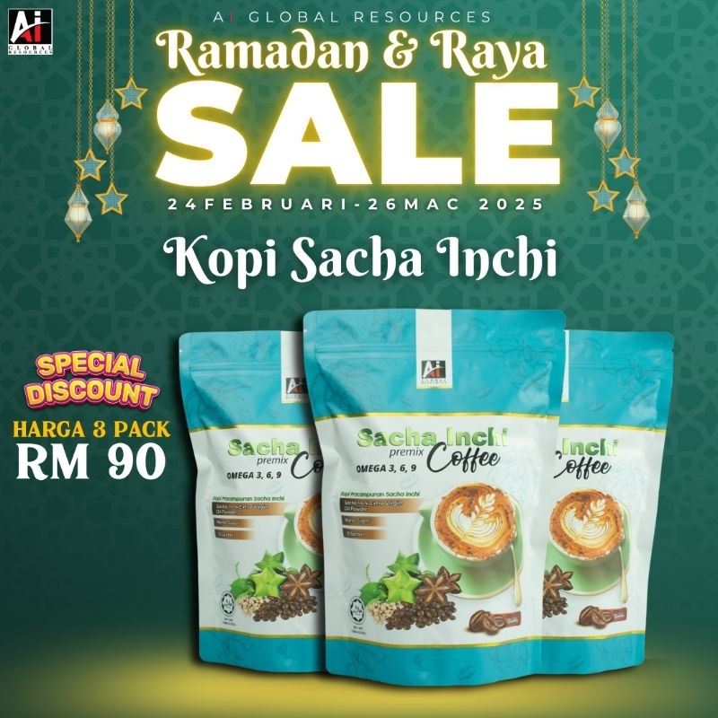 KOPI SACHA INCHI 3 PAX (ORIGINAL HQ Ai GLOBAL) | Shopee Malaysia