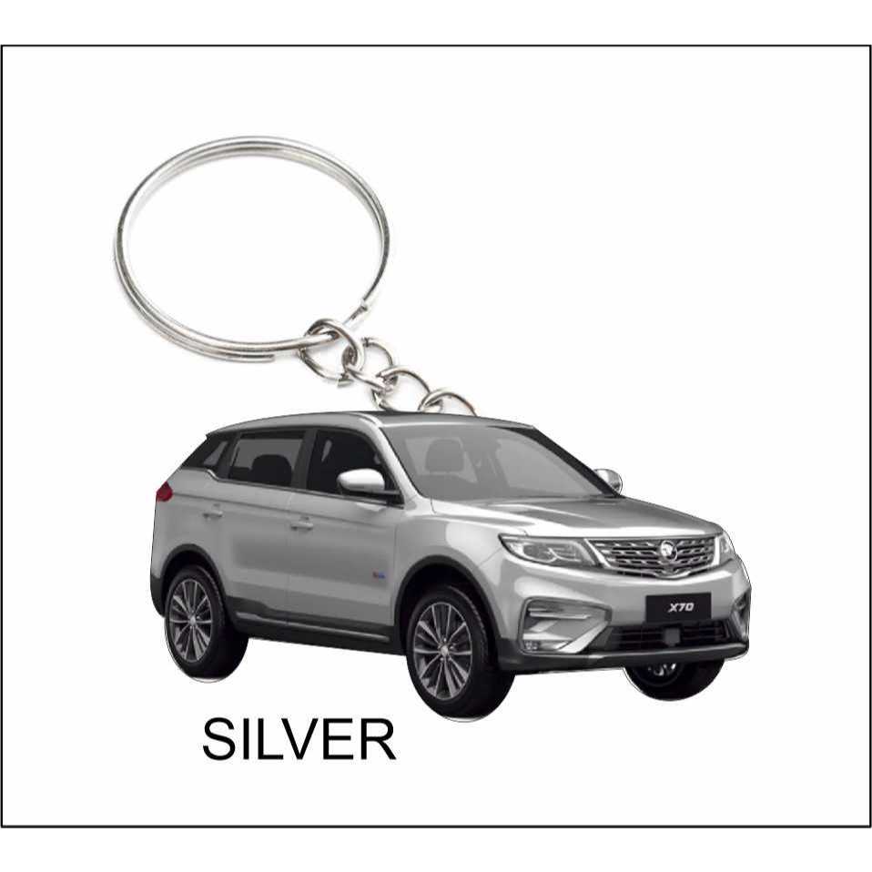 Proton x70 silver 2D KEYCHAIN | Shopee Malaysia