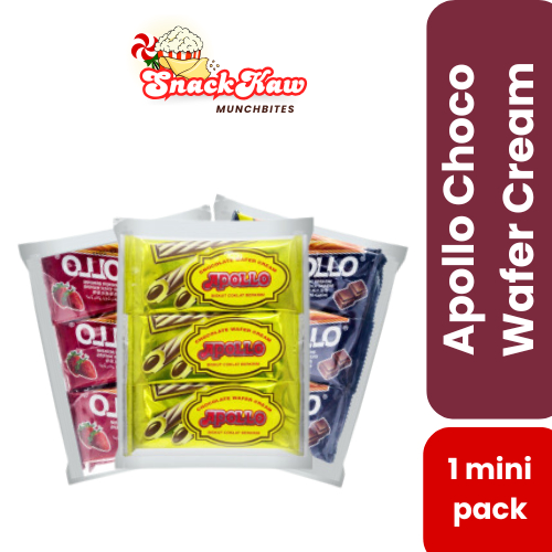 【Buy10Free1】Apollo Chocolate Wafer Cream /Biskut Coklat Berkrim/Halal ...