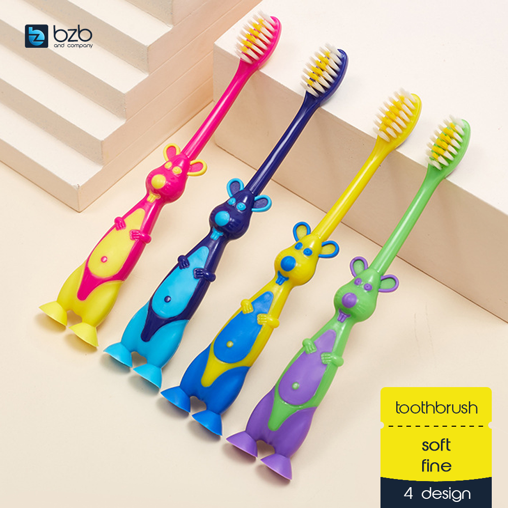Cute Cartoon Toothbrush Kangaroo Handle Kids Brush Teeth Soft Fine ...