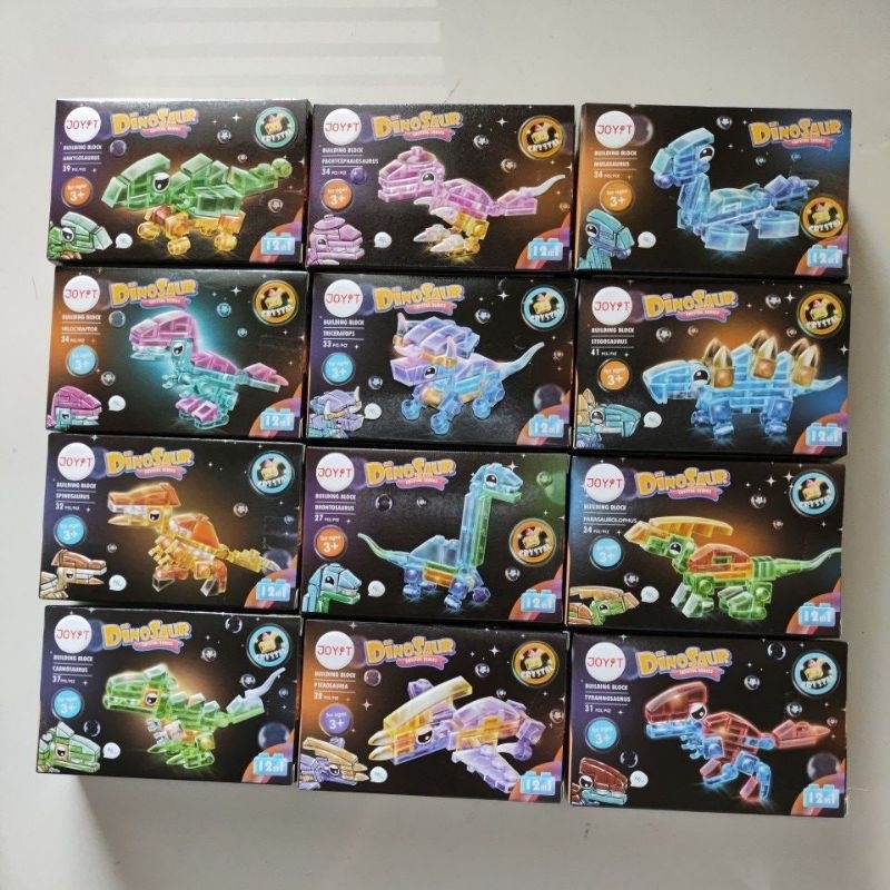 Limited Edition Lego Eco Joyit Mini Dinosaur Transparent Crystal Series ...