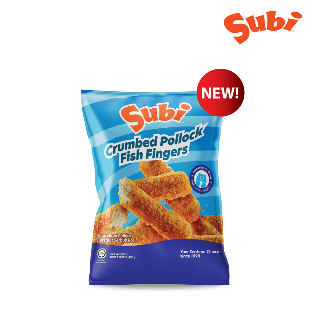 SUBI Crumbed Pollock Fish Fingers (400g) | Shopee Malaysia