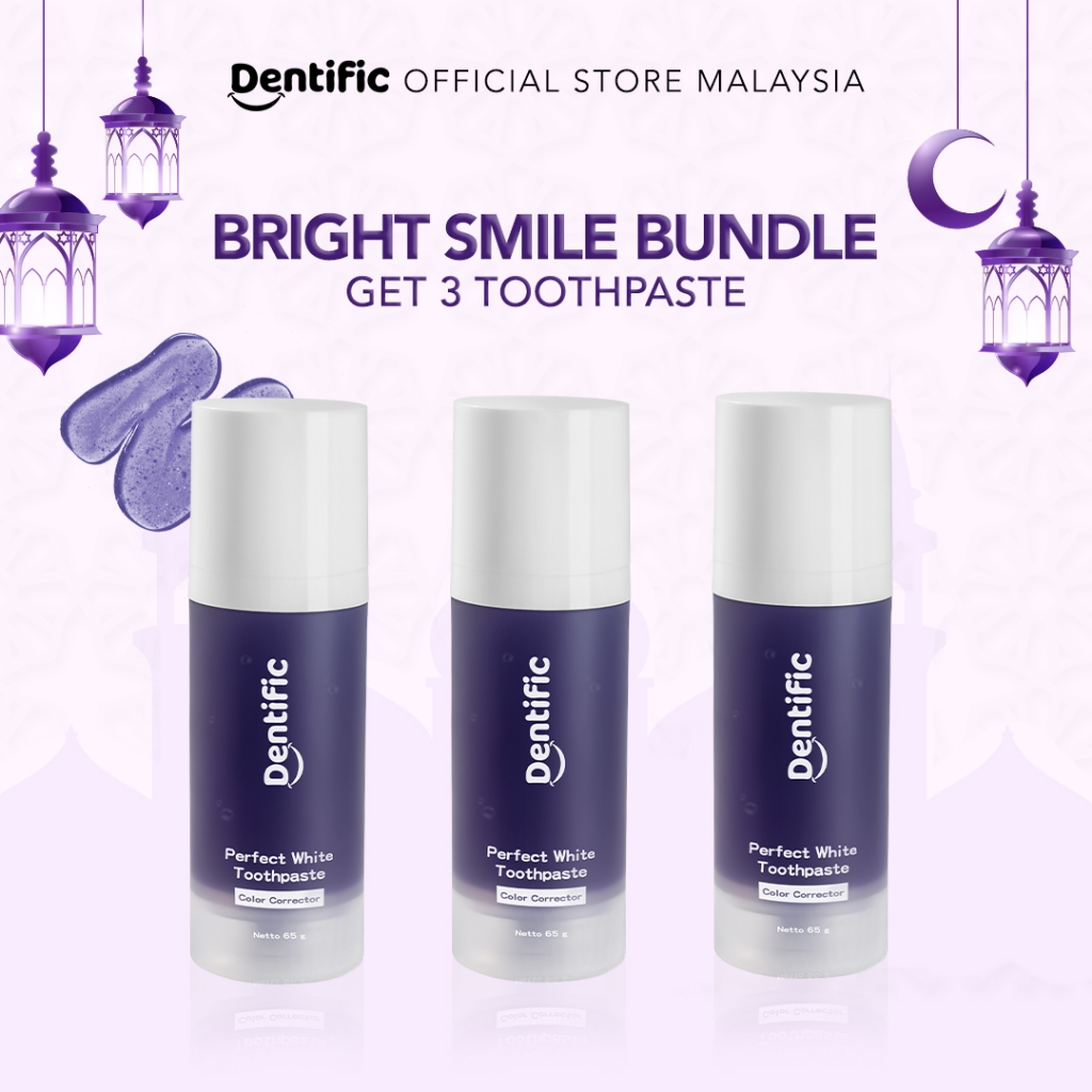 Dentific - Perfect White Toothpaste 65g Purple Color Corrector ...