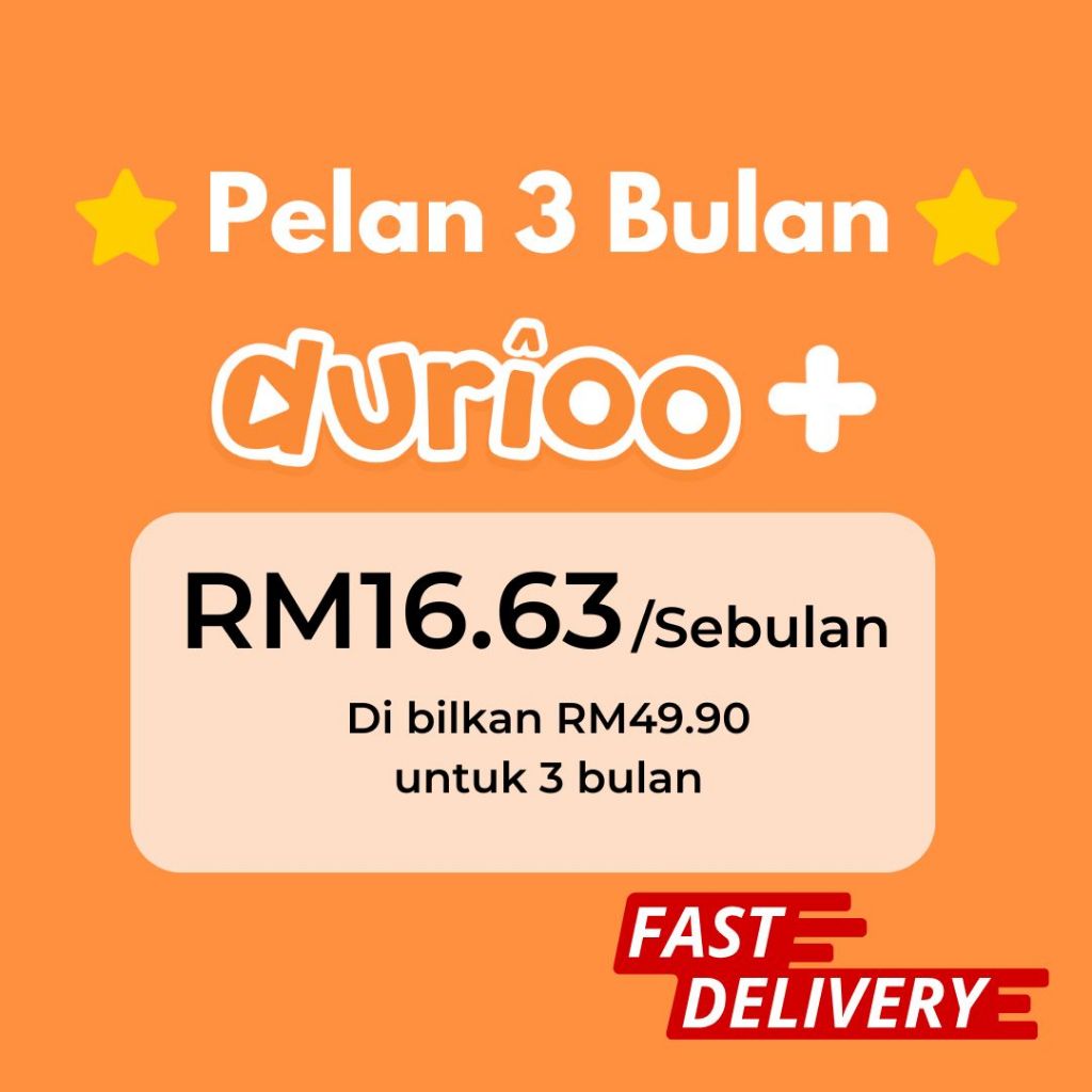 Durioo Plus 🔥 Pelan 3 Bulan 🔥 App Video Selamat Untuk Anak | Shopee ...