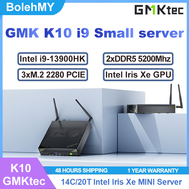 GMKtec K10 Intel 13th Core i9-13900HK Iris Xe Dual DDR5 3xM.2 2280 PCIe ...