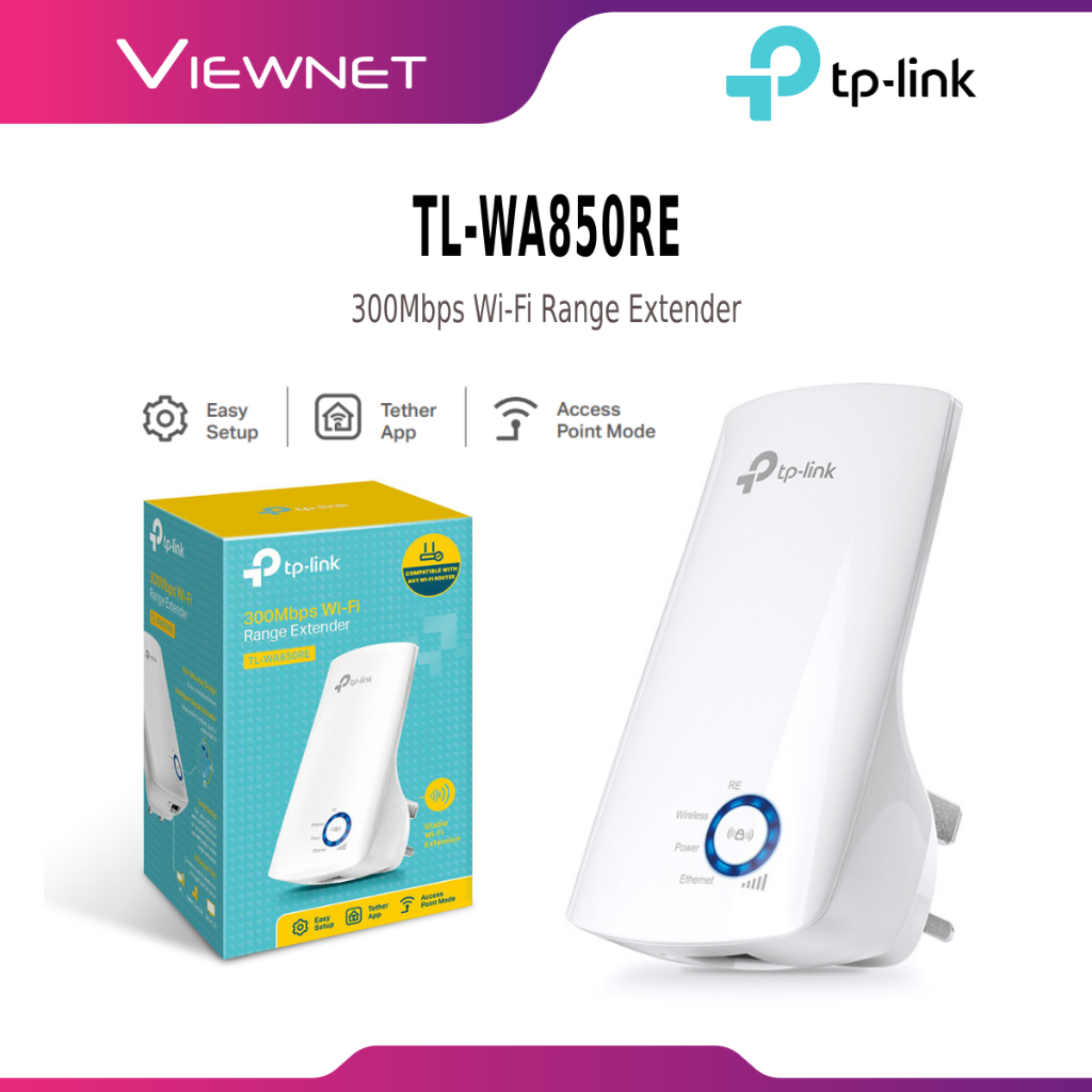 TP-LINK TL-WA850RE 300MBPS WIRELESS WI-FI RANGE EXTENDER WITH ...