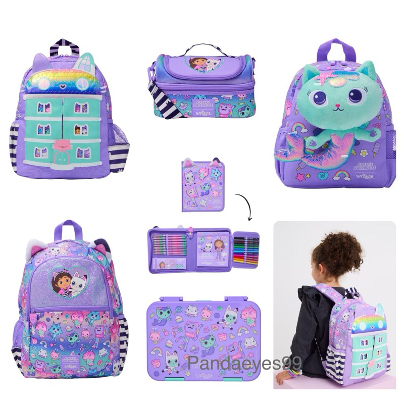 🔥HOT ITEM🔥Smiggle Gabby’s Dollhouse Backpack Trolley Lunchbox Bottle ...