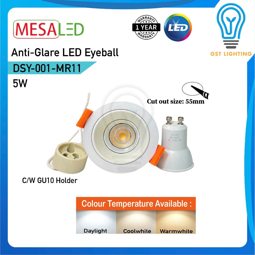 LED Mini Eyeball Light GU10 MR11 Spotlight Bulb Ceiling Lighting Spot ...