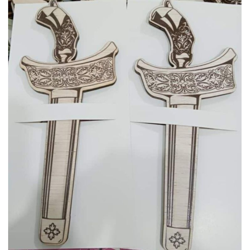 Replika Prop Keris Hiasan Kayu Merdeka Kanak Kanak | Shopee Malaysia