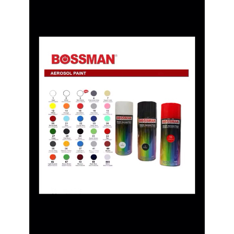 BOSSMAN Spray Magic Aerosol Paint 400ml | Shopee Malaysia