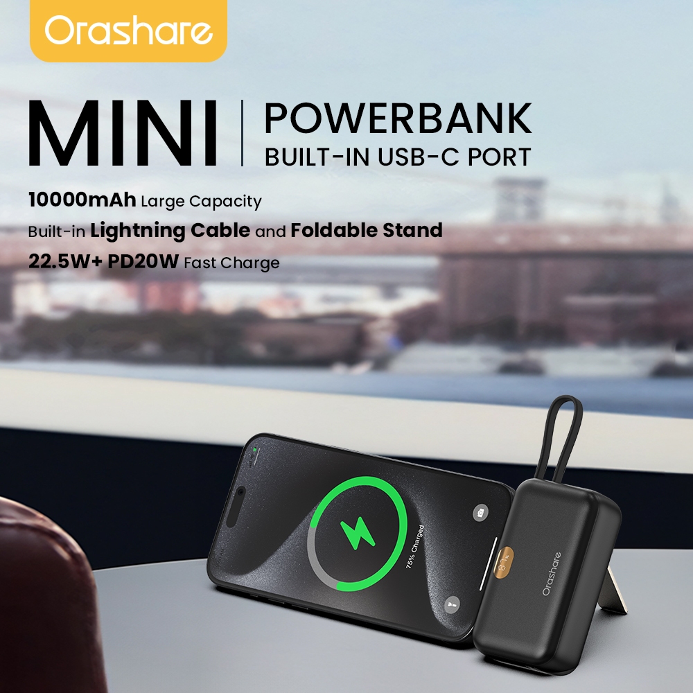 Orashare PNS10 Mini Capsule Power Bank 10000mAh PD20W Fast Charging ...