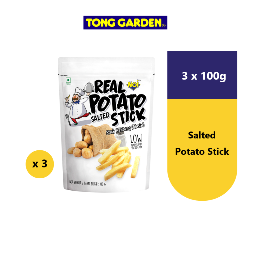 NOI Real Potato Stick Salted 100g x 3 packs | Shopee Malaysia