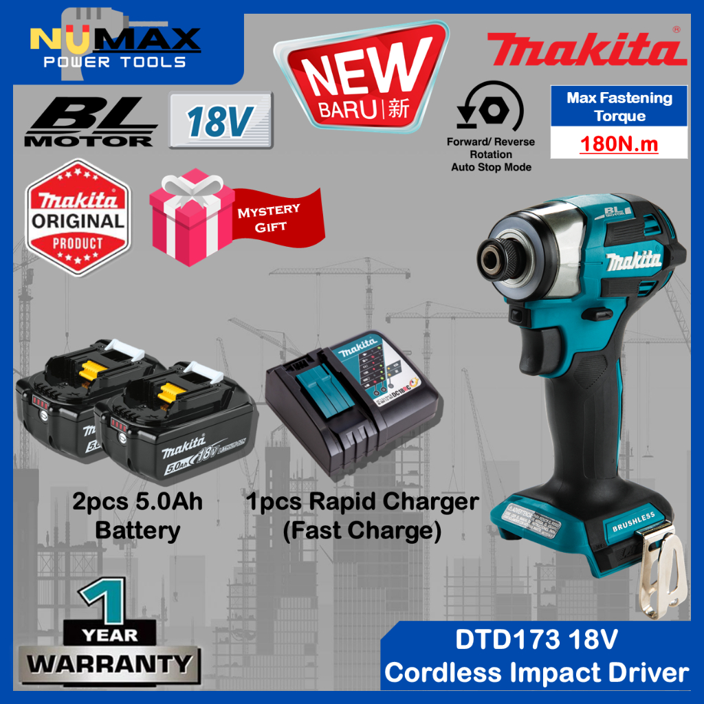 Makita DTD173RTJ/ DTD173Z 18V Cordless Impact Driver DTD173 | Shopee Malaysia