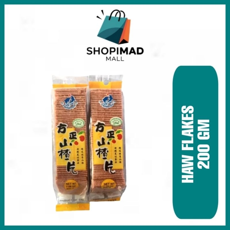 TWINFISH SQUARE HAW FLAKES 200GM | KEPINGAN ASAM MANIS | Shopee Malaysia