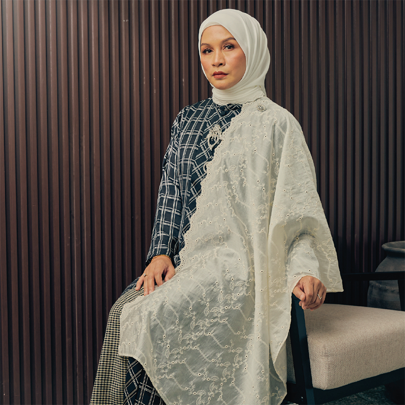UMMA Mahsuri Tencel Embroidery Selendang | Shopee Malaysia