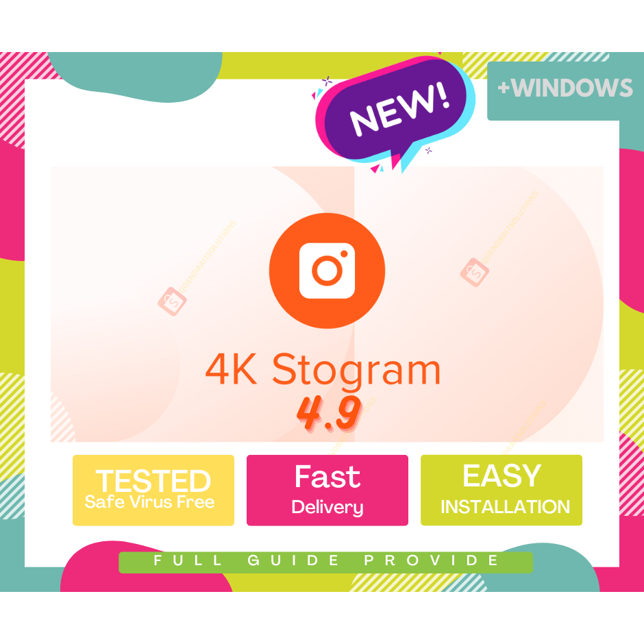 4k Stogram PRO 4.9 | 2025 | |nstagram Downloader | [+For Win.Activted] | Shopee Malaysia