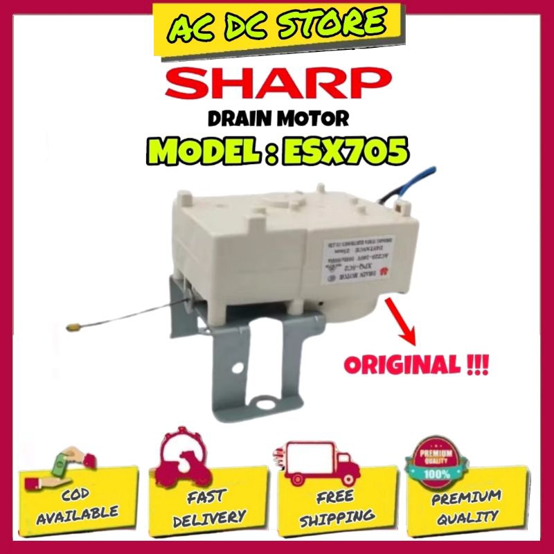 (ORIGINAL) ESX705 Sharp Drain Motor Washing Machine ORIGINAL / motor ...
